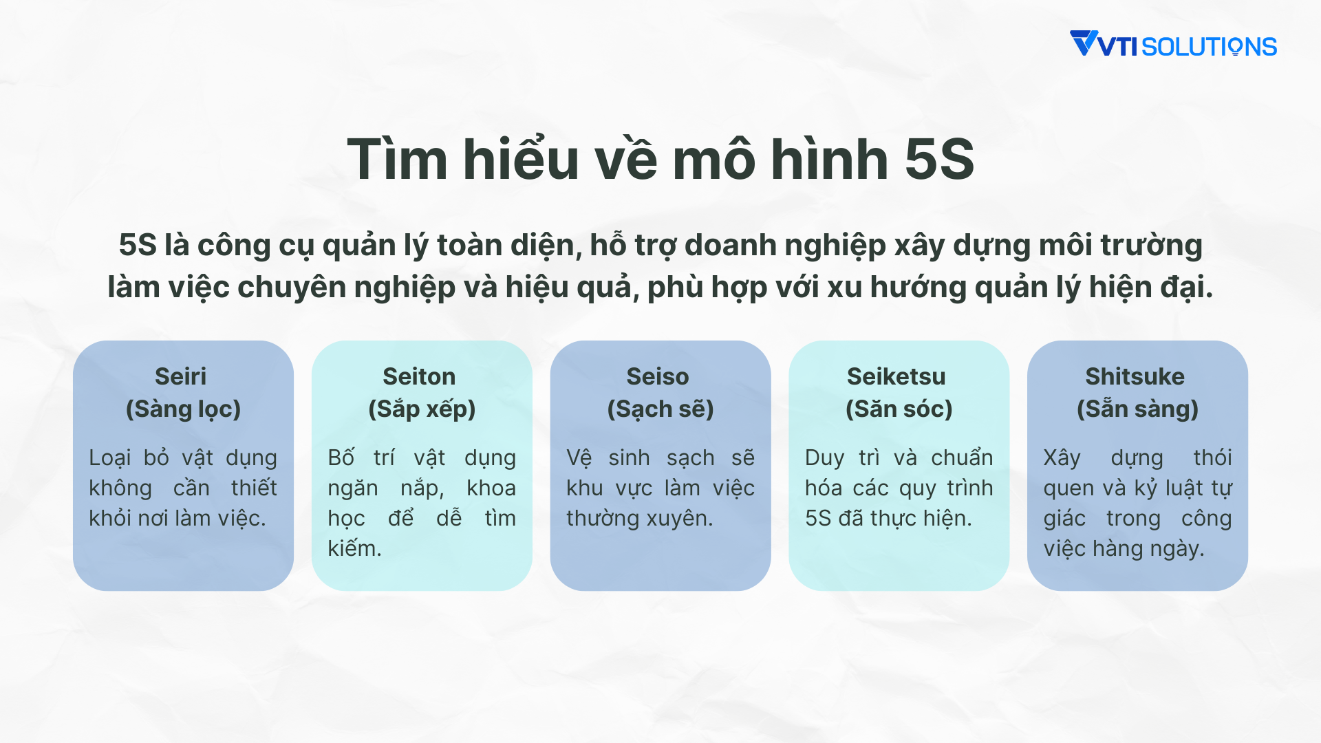 3D5S Là Gì? Ứng dụng tiêu chuẩn 3D5S giúp tối ưu hoá sản xuất